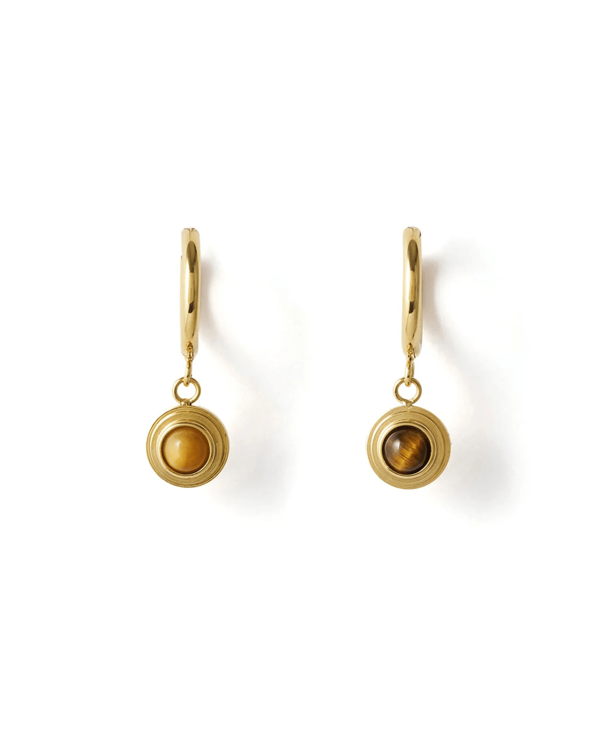 ARMS OF EVE l Asher Earrings - Tiger's Eye – Polly & Co